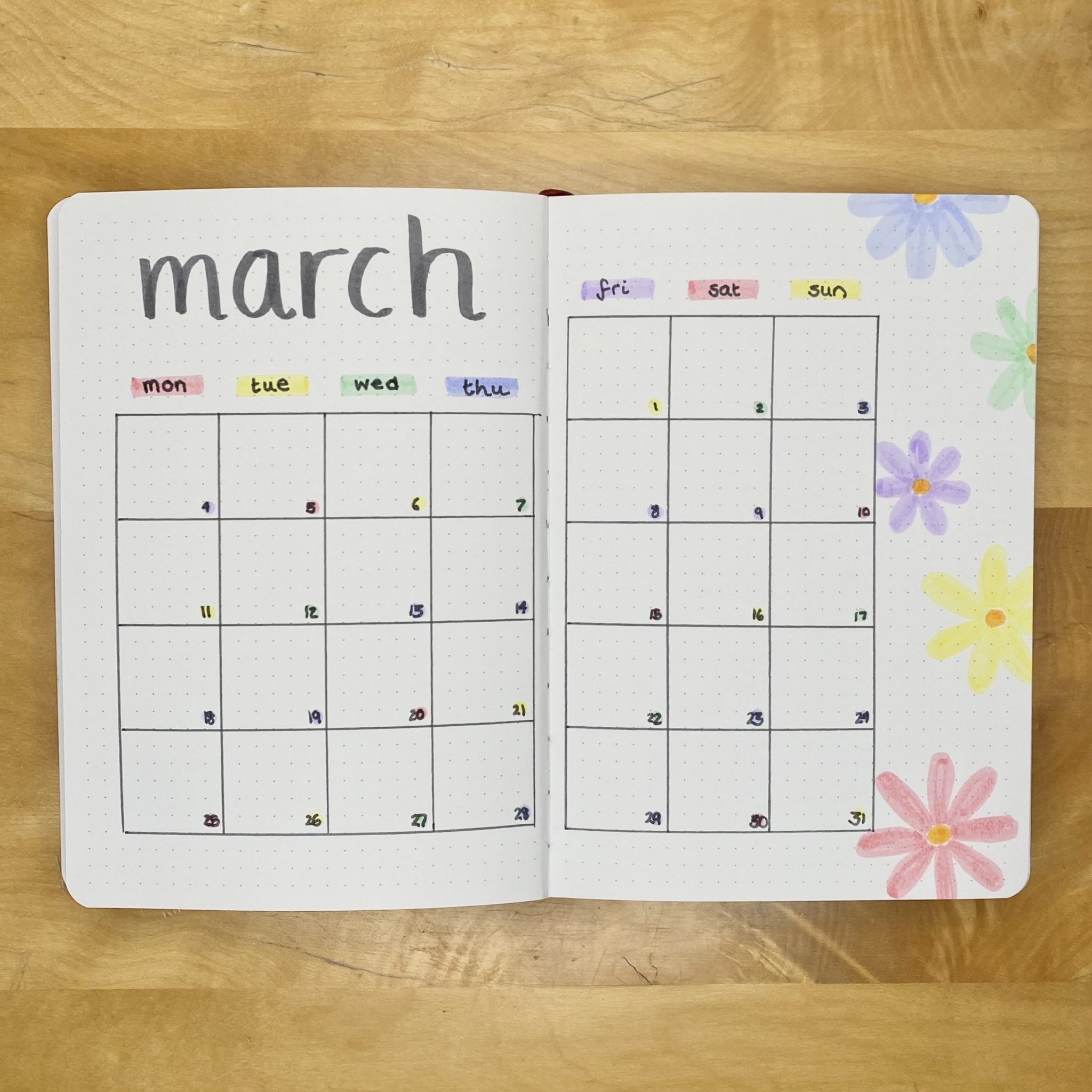 March 2024 Bullet Journal Setup – Gemma At Home