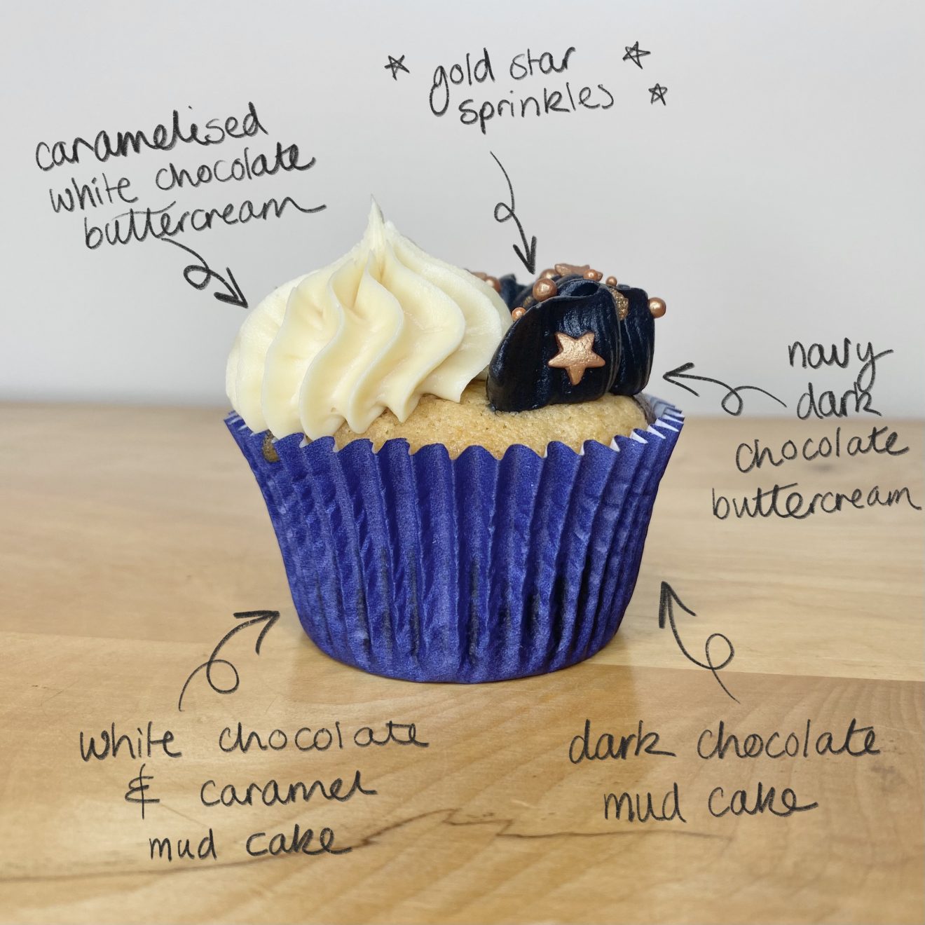 ‘Midnight Rain’ Cupcakes – Gemma At Home