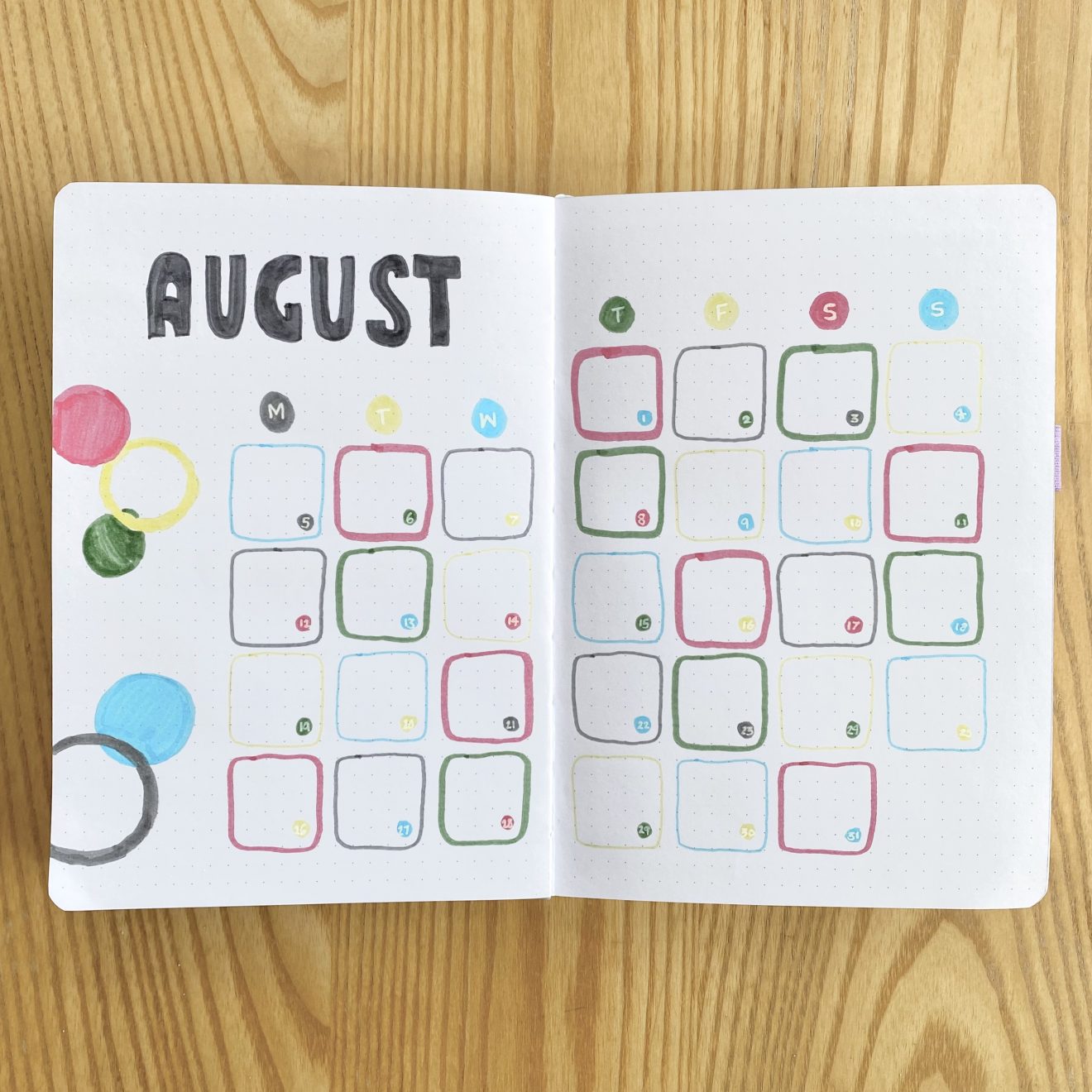 August 2024 Bullet Journal Setup – Gemma At Home